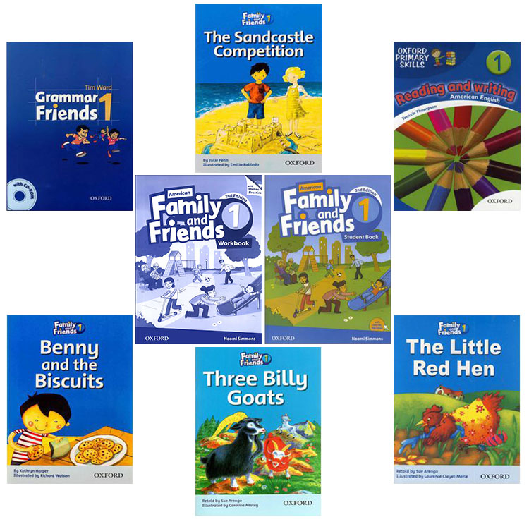 پک کامل فمیلی اند فرندز 1 Family and Friends 1 pack وزیری - بانک کتاب زبان