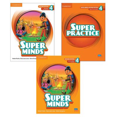 پک 3 جلدی کتاب سوپر مایندز 4 ویرایش دوم pack Super Minds 4 - بانک کتاب زبان